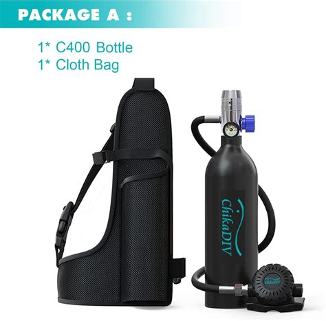CHIKADIV C Mini Scuba Tank Refillable Oxygen Cylinder With L Capacity Scuba Tank With