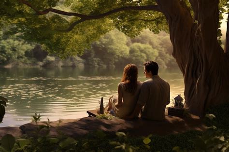 Premium Ai Image Photograph Of Couples Enjoying Romantic Moments Amid