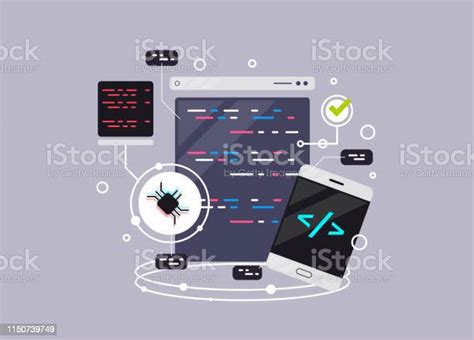 Programming Banner Coding Best Programming Languages Flat Illustration