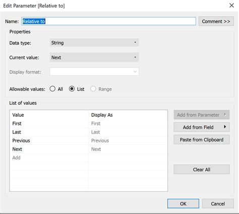 Dynamically Update The Relative To Section Of A Table Calculation The Data School