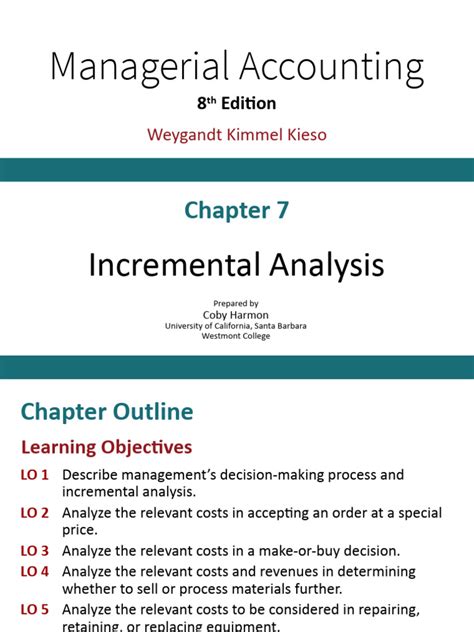 Ch07 Incremental Analysis Pdf Depreciation Cost