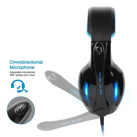 SADES SA-902 USB 7,1 Игровые наушники с микрофоном USB Профессиональный ...
