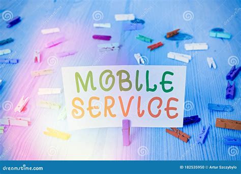 Conceptual Hand Writing Showing Mobile Service Business Photo Text