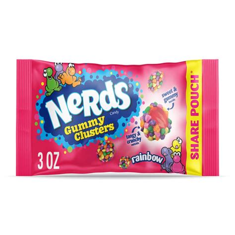 Armitage Produce Sweetarts Gummy Clusters Candy Rainbow Crunchy And