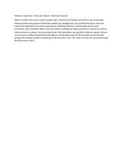 Module Overview Docx Module Overview Discussion Board