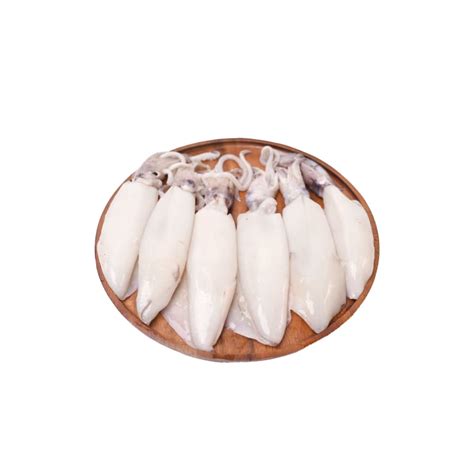 ปลาหมึกกล้วยลอกหนัง ขนาด 5 7 ตัว กก น้ำหนักเนื้อ 80 90 Freshket