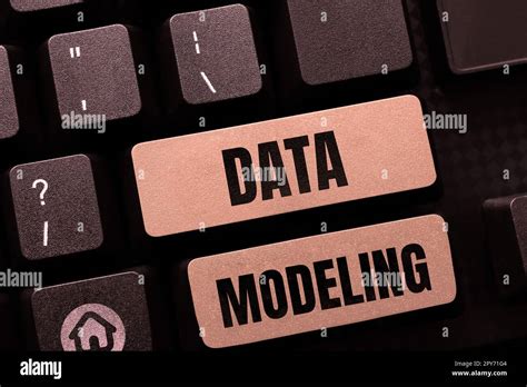 Sign Displaying Data Modeling Concept Meaning Process Of Transferring