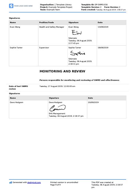 Asbestos Safe Work Method Statement For Asbestos Removal Etc