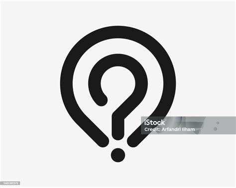 물음표 의심 생각 쿼리 검색 위치 핀 지도 포인터 장소 탐색 벡터 디자인 그림 개념 기호에 대한 스톡 벡터 아트 및 기타 이미지 개념 기호 검색 길찾기 아이콘