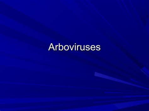 Arbovirusespdf Infectious Diseases Diseases And Conditions