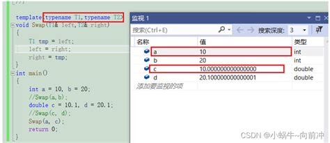 [c 基础] 初识模板 a 编写与类型无关的通用代码 是代码复用的一种手段。模板是泛型编程的基础 b 函数 csdn博客