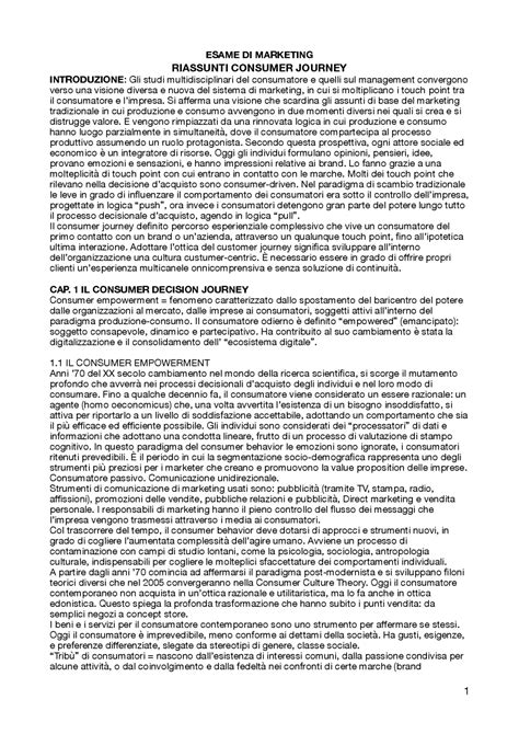 Riassunto Consumer Journey Sintesi Sintesi Del Corso Di Corporate