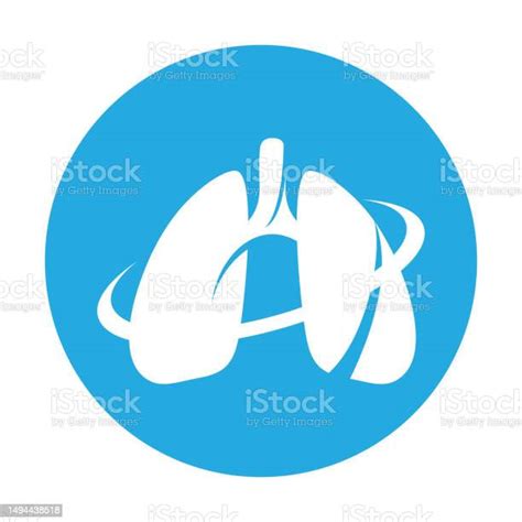 폐 건강 및 관리 로고 템플릿 엠블럼 디자인 컨셉 크리에이티브 심볼 아이콘 벡터 일러스트레이션 개념에 대한 스톡 벡터 아트 및 기타 이미지 Istock