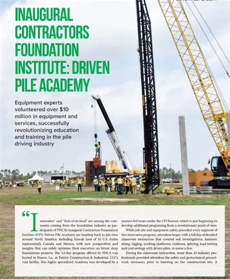 Grl And Pdi Contribute To The Contractors Foundation Institute