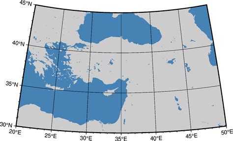Transverse Mercator Projection — Pygmt