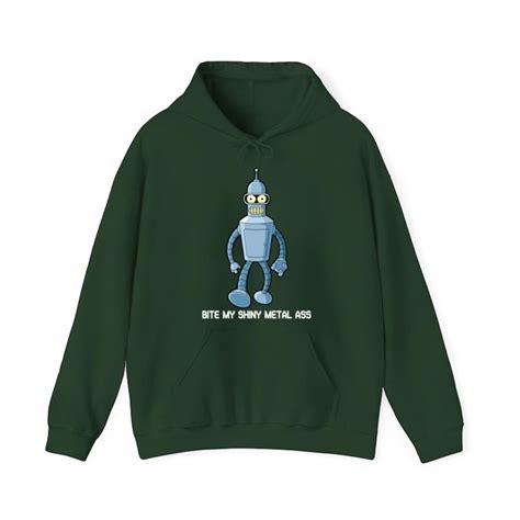 Bite My Shiny Metal Bender Futurama Cartoon Tv Show T Shirt Tee T