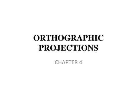Solution Engineering Drawing Chapter 4 Orthographic Projections
