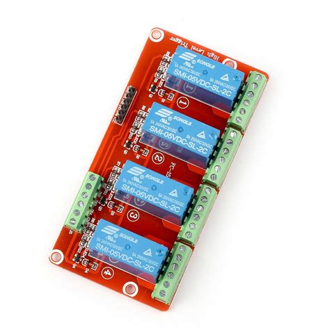 4 X 5v Dc Dpdt Power High Level Trigger Relay Module