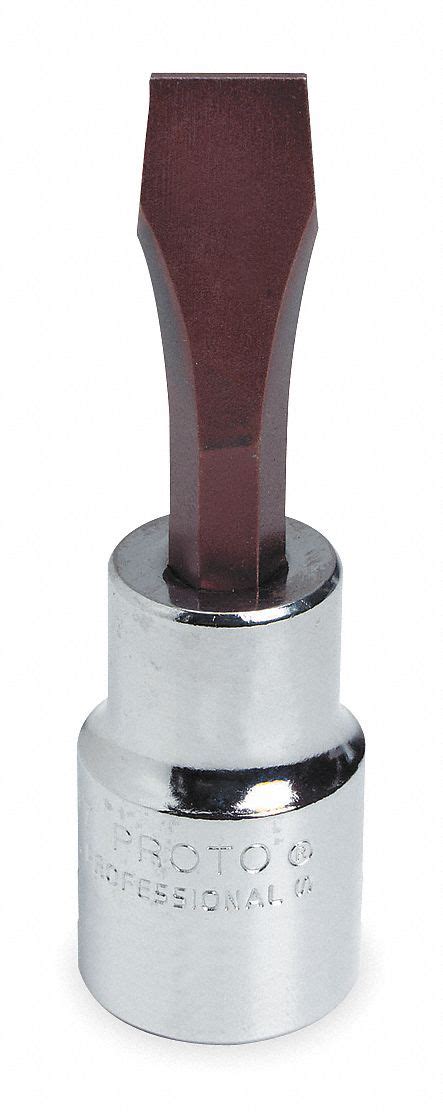 PROTO In Drive Size Slotted Tip Socket Bit FW J A Grainger
