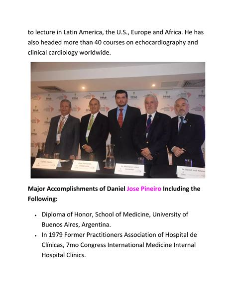 Daniel Jose Pineiro Cardiology Expert In Argentina Pdf Medical Health