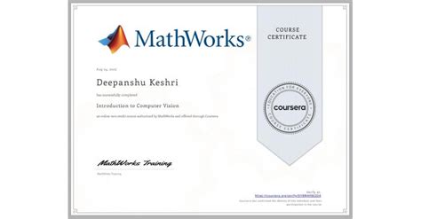 Deepanshu Keshri On Linkedin Completion Certificate For Introduction To Computer Vision