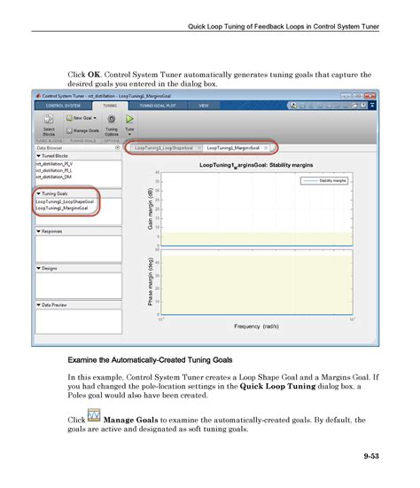 Simulink Control Design 94 Click Ok Control System Tuner Automatically Generates Tuning