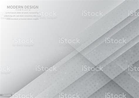 추상적인 흰색과 회색 기하학적 대각선이 도트 페테르른 배경과 겹칩니다 현대적인 스타일 0명에 대한 스톡 벡터 아트 및 기타 이미지 0명 가리기 그라데이션 Istock
