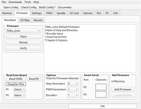Firmware — Mesa Configuration Tool Documentation
