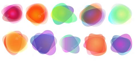 Premium Vector 10 Cool Gradients Shape Vector Colorful Vector