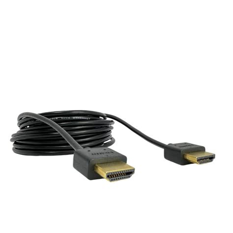 Cable Hdmi Ultra Delgado Con Canal De Ethernet Conectores Tipo A Macho