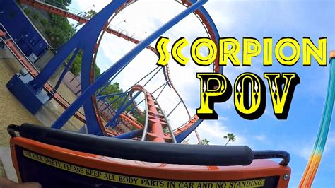 Scorpion Front Row Pov Busch Gardens Tampa Hd Youtube