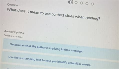 Question What Does It Mean To Use Context Studyx