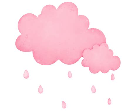 Pink Cloud Watercolor 28641645 Png