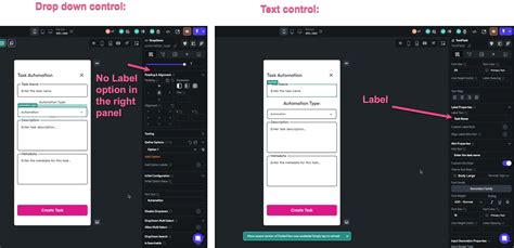 drop downs how to add a label and fix styling