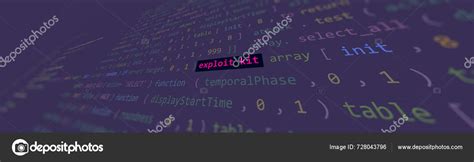 Cyber Attack Exploit Kit Text Foreground Screen Code Editor Developer