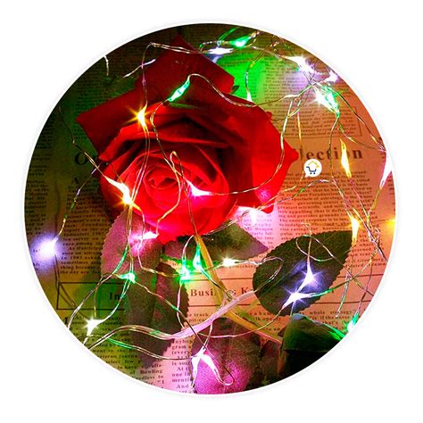 Luces Micro Led Flash Decoración X20 Led Luz Navidad Función Pila