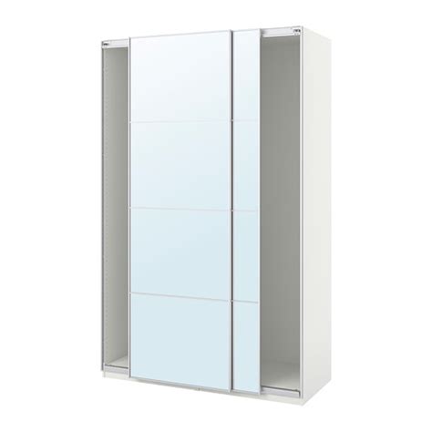 PAX 趟門衣櫃 白色 Auli 鏡面玻璃 IKEA 香港及澳門