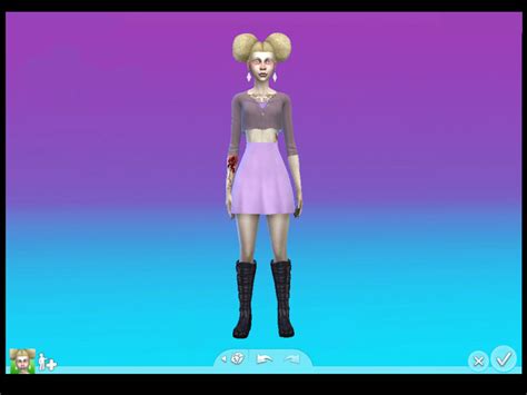 Cropped Cardigan Flutter Dress The Sims Catalog