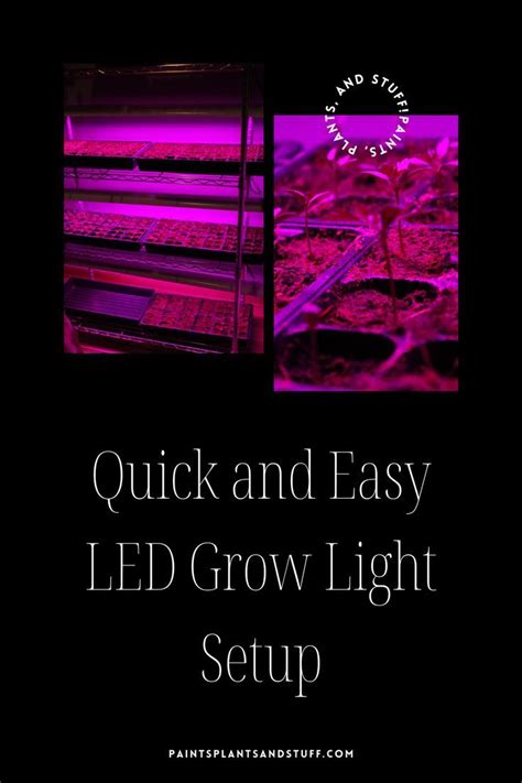 Quick And Easy LED Grow Light Setup Led Grow Lights Grow Lights Led Grow