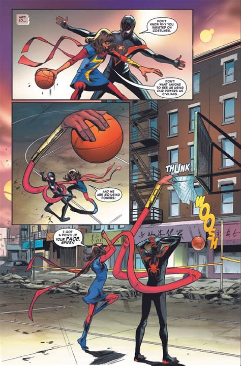 Miles Morales Vs Kamala Khan In Spider Man 24