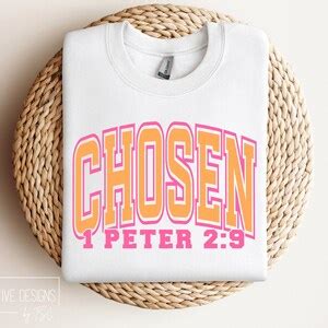 Chosen Peter SVG PNG Bible Verse Svg Chosen Svg Png Waymaker Svg Christian Svg Png