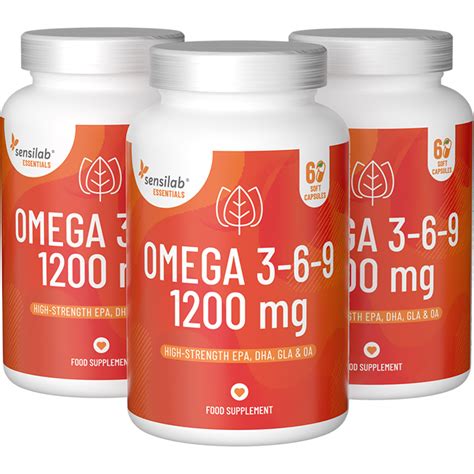 Essentials OmÉga 3 6 9 1200 Mg En Gélules Sensilab