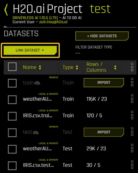 Project Workspace Using Driverless Ai Documentation