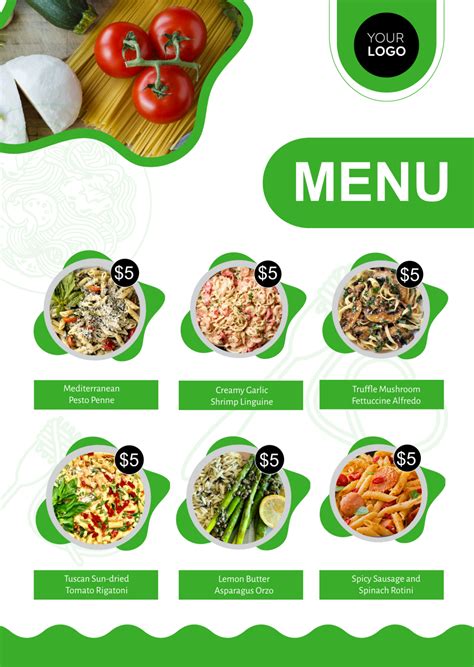 Free Food Menu Templates And Examples Edit Online And Download