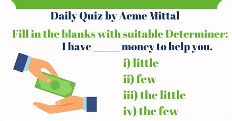 Daily Quiz 230 Determiners