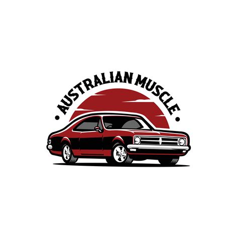 American Muscle Car Illustration Vector Isolated 11094747 Vector Art At