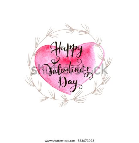 Handdrawn Romantic Letteringhand Drawn Typography Poster Stock Vector