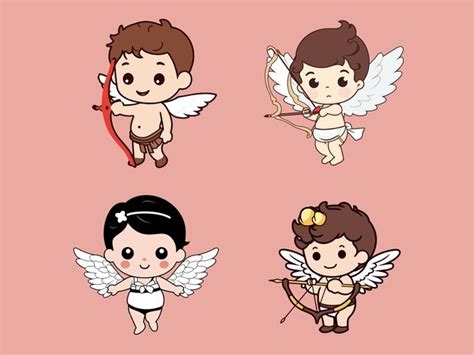 Premium Vector Cupids Touch A Whimsical Valentines Day
