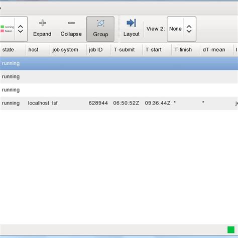 the cylc gui gcylc depicting the running status of um global model