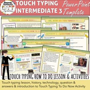 Touch Typing Intermediate Keyboarding Computer Lessons Babe Lesson Fully Editable